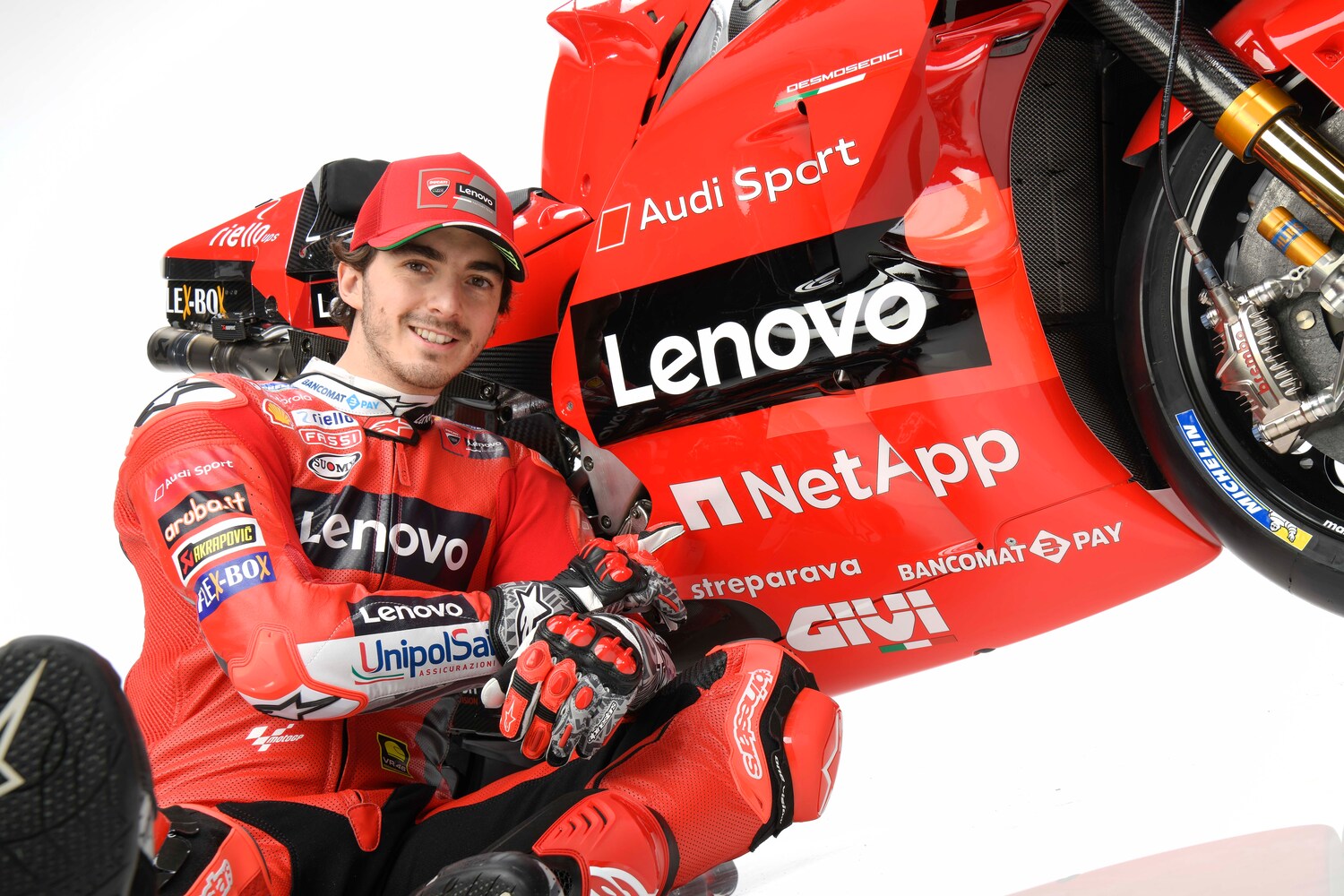 Ducati and NetApp signed the fourth year of sponsorship in the 2021 ...